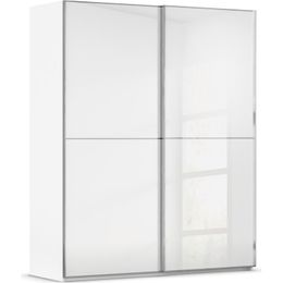 Rauch Schwebet&uuml;renschrank &raquo;Kleiderschrank Schrank Garderobe Schlafzimmerschrank SCALE-DUO&laquo; edle zweigeteilte T&uuml;ren Glas-Front mit 3 Zierleisten MADE 