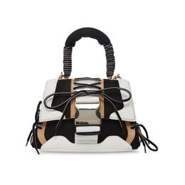 Steve Madden Henkeltasche »Taschen Lederimitat/Textil« Schwarz/Beige