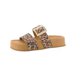 Paul Green Pantolette »Pantoletten Leder« Leopard 39 39 Verschluss: Schlupfschuh
