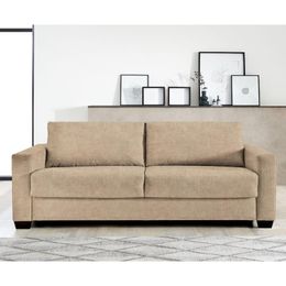 Bali Schlafsofa &raquo;Denver, Dauerschl&auml;fer&laquo; in 140er und 160er Breite, inkl. Ergoflex-Unterfederung beige 100% PES