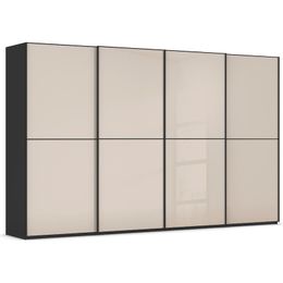 Rauch Schwebet&uuml;renschrank &raquo;Kleiderschrank Schrank Garderobe Schlafzimmerschrank SCALE-DUO&laquo; edle zweigeteilte T&uuml;ren Glas-Front mit 3 Zierleisten MADE 