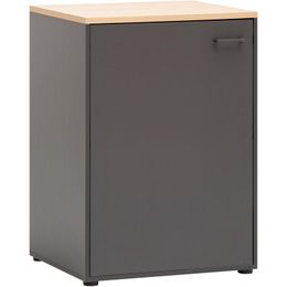 Schildmeyer Mehrzweckschrank &raquo;Solea, Breite 67 cm&laquo; Softclose-Scharniere, Wechselbarer T&uuml;ranschlag schwarz FSC -zertifizierter Holzwerkstoff