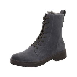 Legero Schnürstiefelette »Stiefelette Veloursleder« Grau 42 42 Verschluss: Schnürung