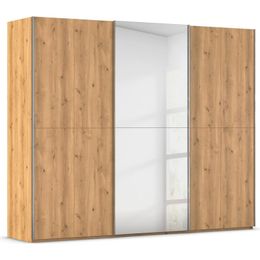 Rauch Schwebet&uuml;renschrank &raquo;Kleiderschrank Schrank Garderobe Schlafzimmerschrank SCALE-WOOD&laquo; edle geteilte Front in massiver Asteiche mit Spiegel MADE 