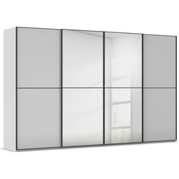 Rauch Schwebetürenschrank »Kleiderschrank Schrank Garderobe Schlafzimmerschrank SCALE-DUO« edle zweigeteilte Türen Spiegel/Glas-Mix 3 Zierleisten...