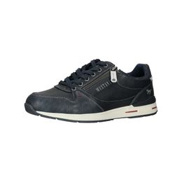 Mustang Shoes Sneaker »Sneaker Lederimitat/Textil« Navy 46 46 Verschluss: Schnürung
