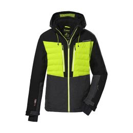 Killtec Skijacke »KSW 56 MN SKI JCKT« Atmungsaktive, wasserabweisende Skijacke mit Hybridoptik und Taschen anthrazit 5XL 5XL Skijacke mit...