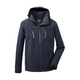 Killtec Softshelljacke »KOW 163 MN SFTSHLL JCKT« Wasserdichte Softshelljacke, abnehmbare Kapuze, Fleece-Futter navy S S Herren Softshelljacke mit...