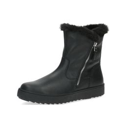 Caprice Stiefelette »Stiefelette Leder/Textil« Schwarz 40 40 Verschluss: Reißverschluss