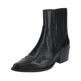 Steve Madden Bikerboots »Stiefelette Leder/Synthetik« Croco Black 36 36 Verschluss: Reißverschluss
