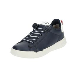 Geox Sneaker »Sneaker Lederimitat/Textil« Navy/Weiß 32 32 Verschluss: Schnürung