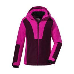 Killtec Skijacke »KSW 155 GRLS SKI JCKT« Wasserdichte, atmungsaktive Funktionsjacke mit verstellbarer Kapuze neonpink 128 128 Funktionsjacke in...