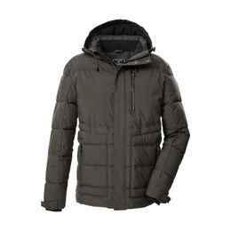 Killtec Steppjacke »KOW 87 MN QLTD JCKT« Wasserabweisende Herren Steppjacke mit abnehmbarer Kapuze olivgrün XL XL Herren Winter Steppjacke mit...