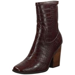 Steve Madden High-Heel-Stiefelette »Stiefelette Lederimitat« Braun 42 42 Verschluss: Reißverschluss