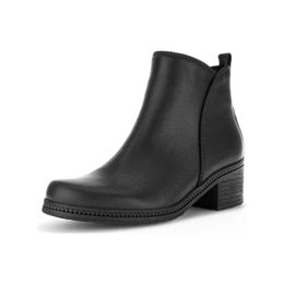 Gabor Stiefelette »Stiefelette Glattleder« Schwarz 37,5 37,5 Verschluss: Reißverschluss