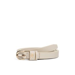 Tommy Hilfiger Ledergürtel »ESSENTIAL EFFORTLESS GOLD« 1, 5 cm breit, ovale Einfachdornschließe, Damengürtel Classic Beige