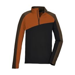 Killtec Langarmshirt &raquo;KSW 316 MN LS SHRT&laquo; Funktionsshirt mit Stehkragen, Stretch, Rei&szlig;verschluss und Kinnschutz mud XL XL Funktionsshirt mit...
