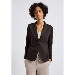 Street One Jackenblazer mit Reverskragen und Kn&ouml;pfen deep roast brown 46 46 Basic Blazer von Street One