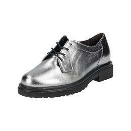 Gabor COMFORT Schnürschuh »Halbschuhe Leder« Silber 36 36 Verschluss: Schnürung