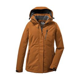 Killtec Outdoorjacke »KOW 140 WMN JCKT« Wasserdichte Damenjacke, atmungsaktiv, abnehmbare Kapuze rostorange 52 52 Damen Funktionsjacke mit...