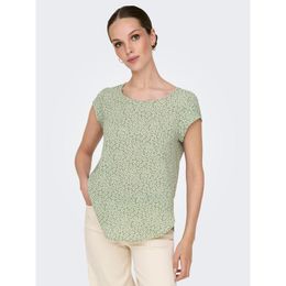 Only Shirtbluse »ONLVIC S/S AOP TOP NOOS PTM« mit Allover Druck Lilypad AOP:Marekka small graphic 38 38 Feminine Bluse von Only