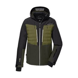 Killtec Skijacke »KSW 56 MN SKI JCKT« Atmungsaktive, wasserabweisende Skijacke mit Hybridoptik und Taschen moosgrün XL XL Skijacke mit abzippbarer...