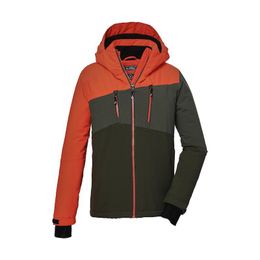 Killtec Skijacke »KSW 150 BYS SKI JCKT« Wasser- und winddichte Skijacke, atmungsaktiv, abnehmbare Kapuze orange 140 140 Kids Skijacke mit...