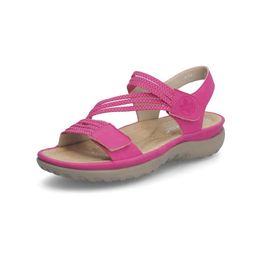 Rieker Riemchensandale »Sandalen Lederimitat« Fuchsia 38 38 Verschluss: Klettverschluss