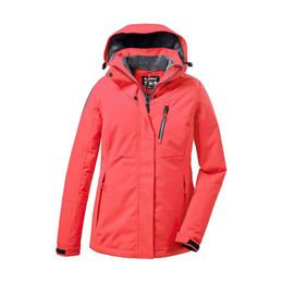 Killtec Outdoorjacke »KOW 140 WMN JCKT« Wasserdichte Damenjacke, atmungsaktiv, abnehmbare Kapuze himbeere 44 44 Damen Funktionsjacke mit...
