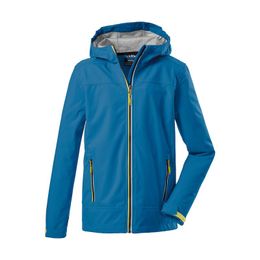 Killtec Softshelljacke »Adjero Jr« Wasserabweisende Softshelljacke mit Kapuze und verstellbaren Bündchen azur 116 116 Jungen Softshelljacke mit Kapuze