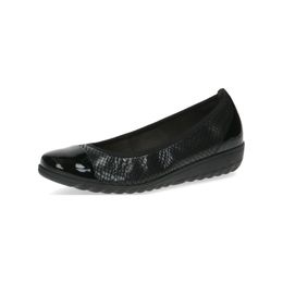 Caprice Ballerina »Ballerinas Leder« Schwarz 36 36 Verschluss: Schlupfschuh