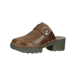 Fly London Clog »Clogs Leder« Camel 42 42 Verschluss: Schlupfschuh