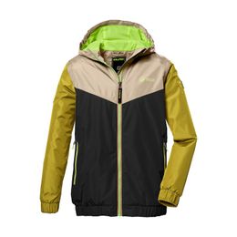 Killtec Outdoorjacke »KOS 288 BYS JCKT« Wasserdichte Funktionsjacke mit Colourblock-Design und Kapuze schwarz 128 128 Jungen Funktionsjacke in...
