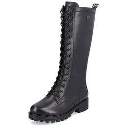 Remonte Schnürstiefel »Stiefel Glattleder« Schwarz 38 38 Verschluss: Schnürung