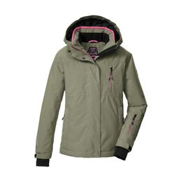 Killtec Skijacke »KSW 205 GRLS SKI JCKT« Wasserdichte, atmungsaktive Ski-Jacke mit verstellbarer Kapuze grün 164 164 Kinder Skijacke mit...