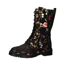 Laura Vita Schnürstiefelette »Stiefelette Leder/Textil« Schwarz/Rot 40 40 Verschluss: Reißverschluss