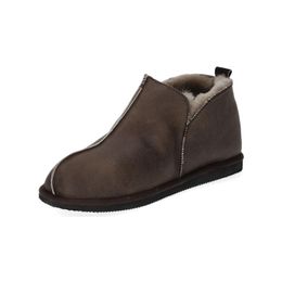 Shepherd Hausschuh &raquo;Hausschuhe Leder&laquo; Stone 47 47 Verschluss: Schlupfschuh