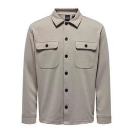 Only & Sons ONLY & SONS Langarmhemd »ONSNEWKODYL OVERSHIRT SWEAT NOOS« Vintage Khaki M - N-Gr N-Gr M Langarmhemd von Only & Sons