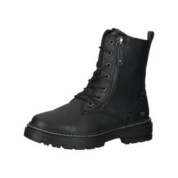 Mustang Shoes Schnürstiefelette »Stiefelette Lederimitat« Schwarz 36 36 Verschluss: Schnürung