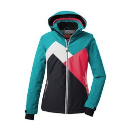 Killtec Skijacke »KSW 83 WMN SKI JCKT« Wind- und wasserdichte Damenjacke mit Colourblock, abnehmbarer Kapuze aquablau 40 40 Skijacke mit...