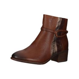 Marco Tozzi Stiefelette »Stiefelette Leder/Synthetik« Cognac 42 42 Verschluss: Reißverschluss