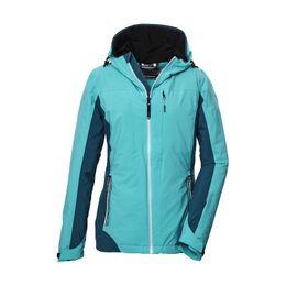 Killtec Outdoorjacke »KOW 104 WMN JCKT« Schmale Damenjacke, wasserdicht, atmungsaktiv, Colourblock Design aquablau 42 42 gefütterte Funktionsjacke...