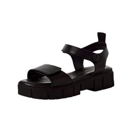 Tamaris Riemchensandale »Sandalen Leder« Schwarz 37 37 Verschluss: Klettverschluss