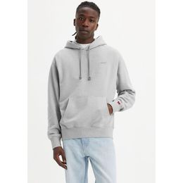 Levi's LEVI'S Hoodie &raquo;THE AUTHENTIC HOODIE&laquo;, mit kleiner Ton-in-Ton Logostickerei auf der Brust LIGHT GRAY HTR BROS M M Kapuzensweatshirt THE AUTHENTIC...