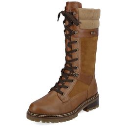 Remonte Schnürstiefel »Stiefel Glattleder« Braun 36 36 Verschluss: Schnürung