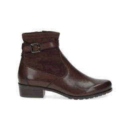 Caprice Stiefelette »Stiefelette Leder/Textil« Dunkelbraun 39 39 Verschluss: Reißverschluss