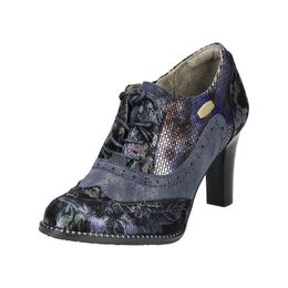 Laura Vita High-Heel-Stiefelette »Stiefelette Leder« Blau 42 42 Verschluss: Schnürung