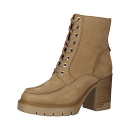 Tamaris High-Heel-Stiefelette »Stiefelette Leder« Camel 36 36 Verschluss: Schnürung