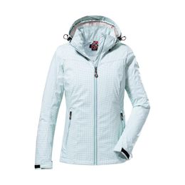 Killtec Softshelljacke &raquo;KOS 103 WMN SFTSHLL JCKT&laquo; Wasserabweisende, atmungsaktive Softshelljacke mit abnehmbarer Kapuze aquablau 36 36 Damen...