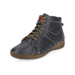 Josef Seibel Schnürstiefelette »Stiefelette Leder« Blau 38 38 Verschluss: Schnürung